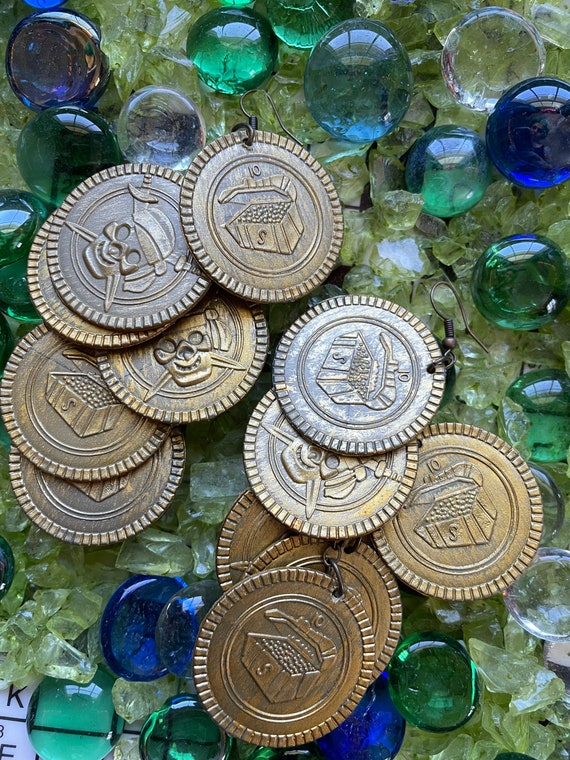 Pirate s Booty Buried Treasure Coins Gold Dangle Earrings Etsy pirate-s-booty-buried-treasure-coins-gold-dangle-earrings-etsy