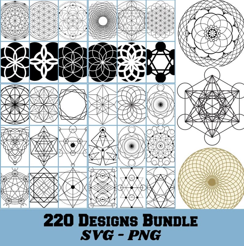 Sacred Geometry Png Svg Bundle, Sacred Geometry Designs, Sacred Geometry Bundle, Sacred Symbols ...