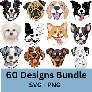 Dogs Svg Bundles, Dogs Png Bundle, Dogs Cricut, Dogs Vector, Dog Cut ...
