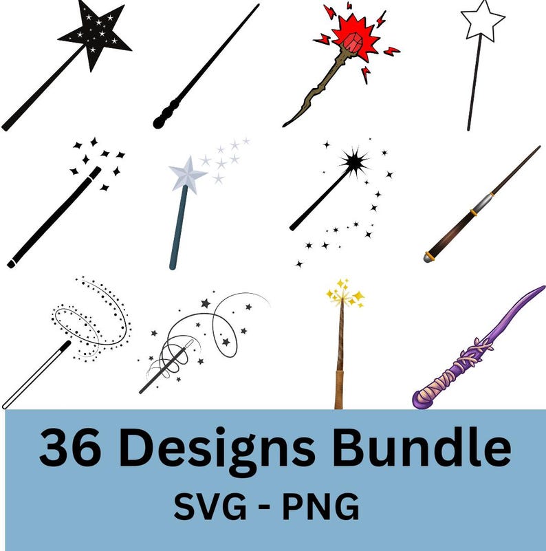 Wand Svg, Png Bundle, Magical Wand Svg, Wizard Wand Png, Magic Wand Png ...