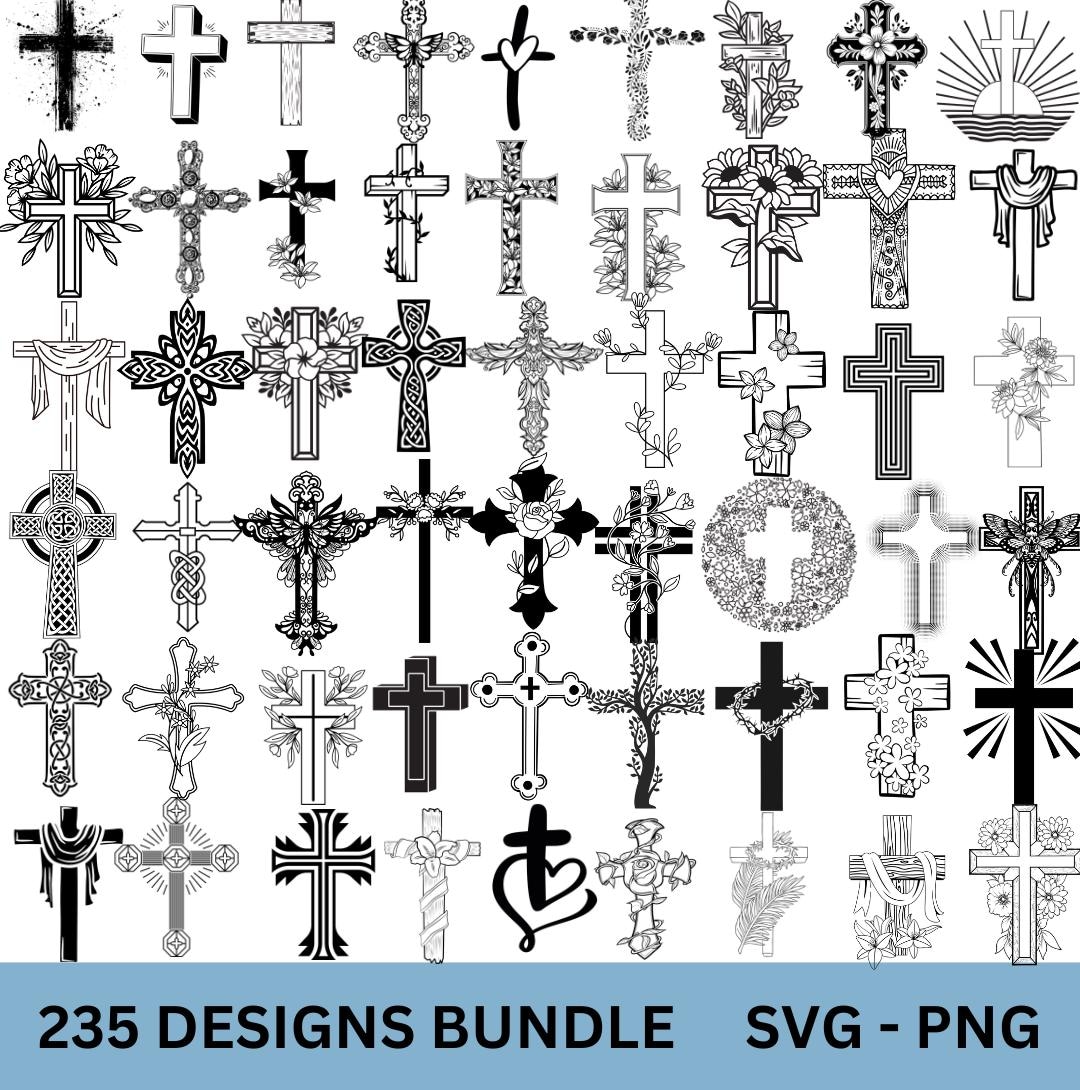 Cross SVG Bundle, Cross Svg, Christian Cross Svg Bundle, Jesus Cross ...
