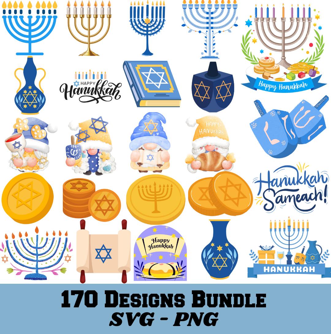 Hannukah Svg Png Bundle, Hanukkah Celebration, Hanukkah Menorah ...