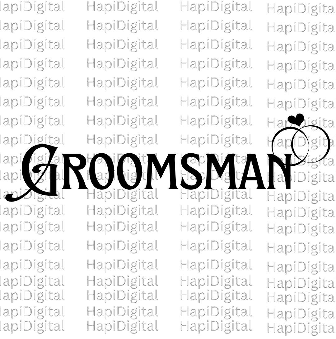 Groomsman Svg, Groomsmen Png, Best Man Svg, Cricut Cut File, Svg for ...