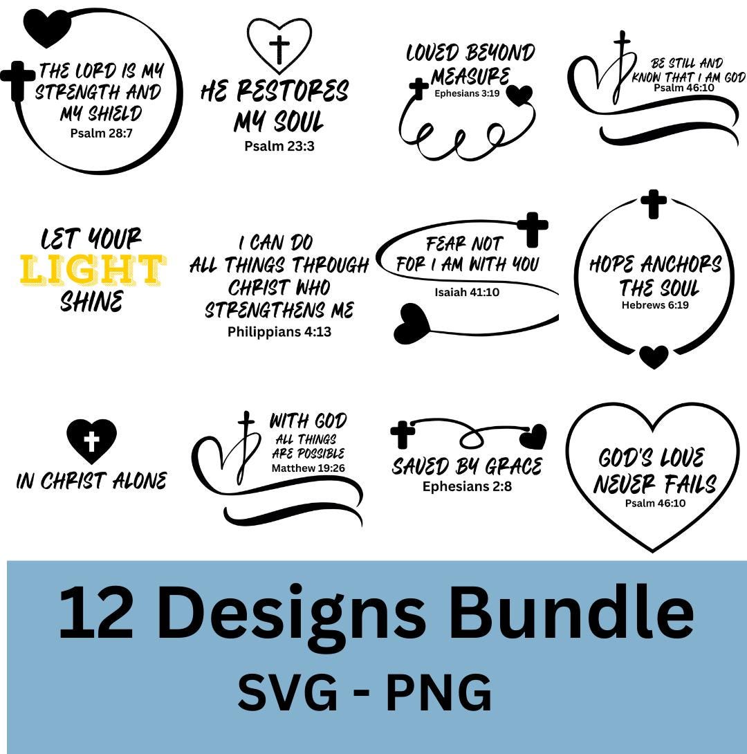 Religious Quotes, Svg Png, Christianity, Bible Verse, Christian Message ...