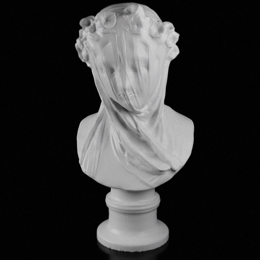 Veiled Lady Sculpture 3D Printed Art Minneapolis Institute of Arts ...
