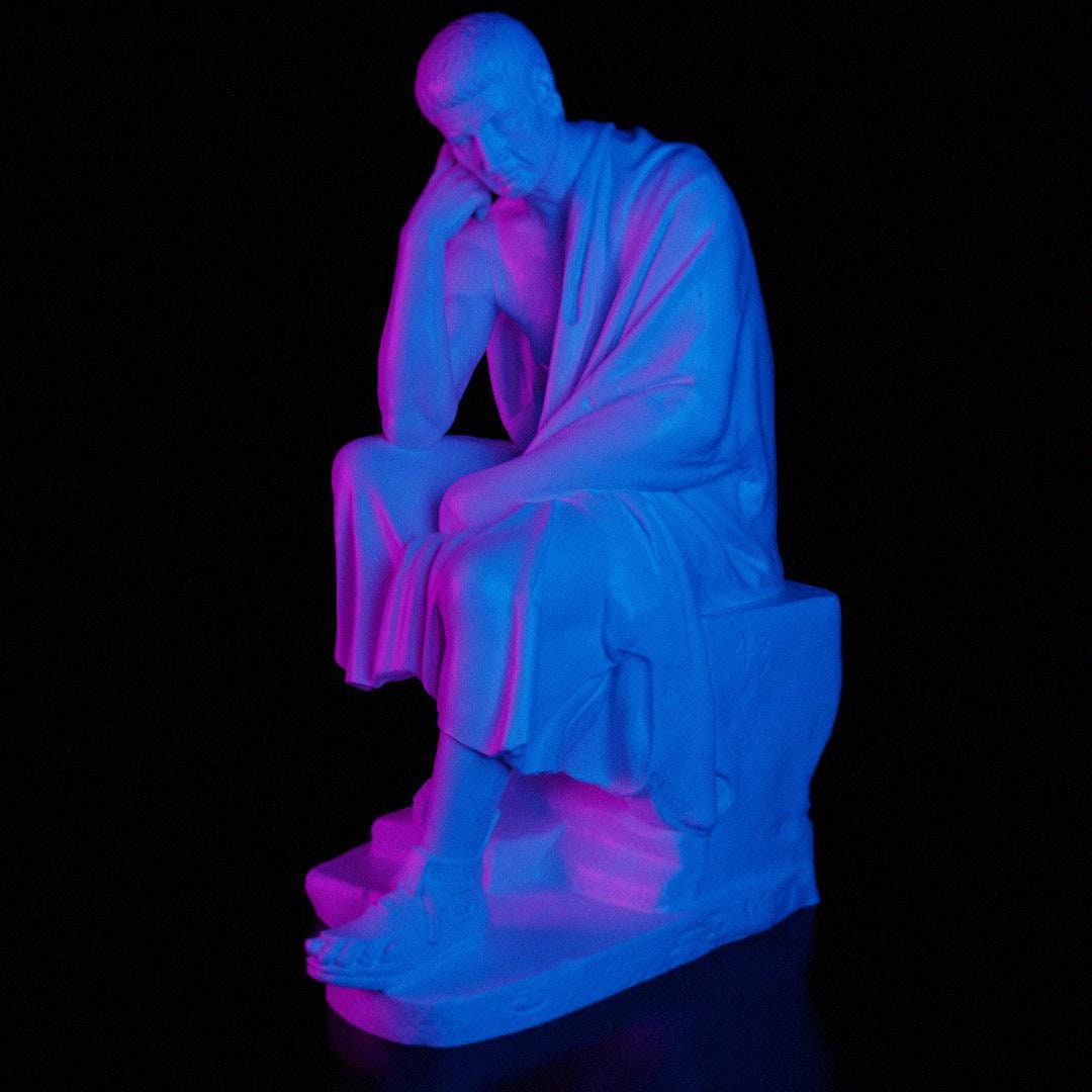 Statue of a Seated Philosopher 3D Print Classical Sculpture Ancient ...