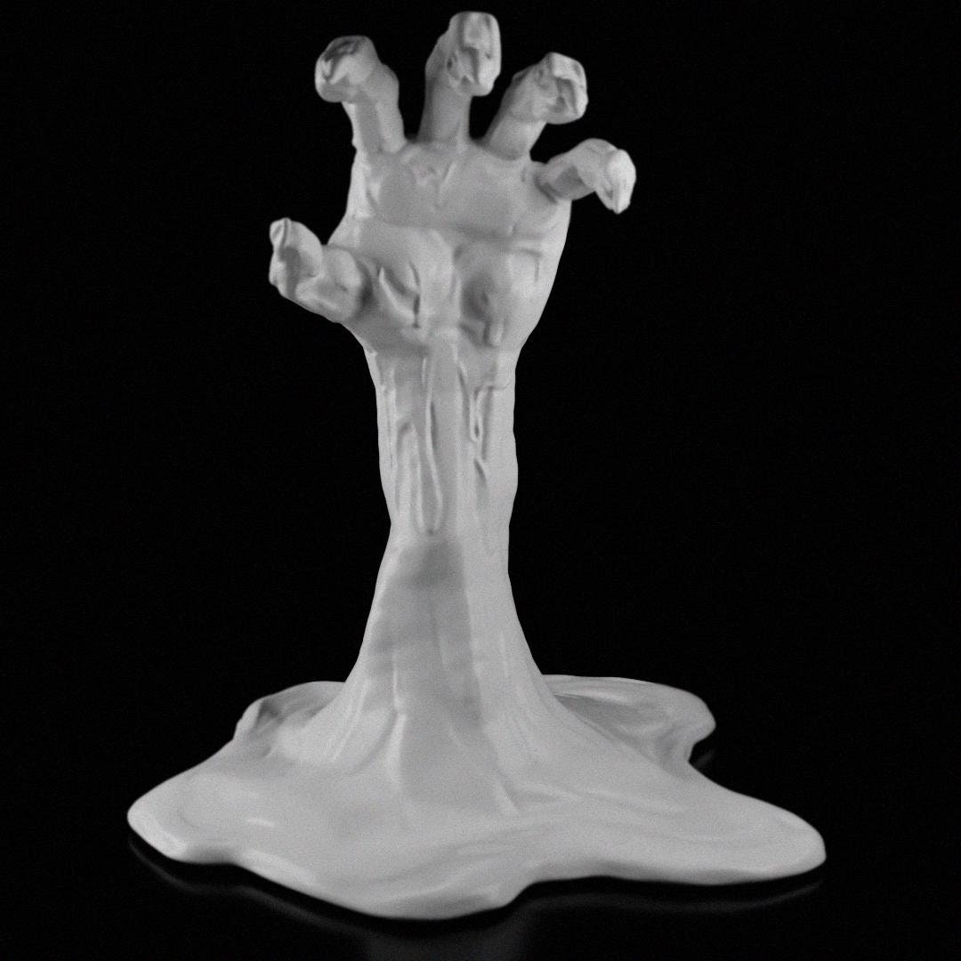 Creepy Hand Sculpture 3D Printed Horror Art Unique Home Decor Gothic ...
