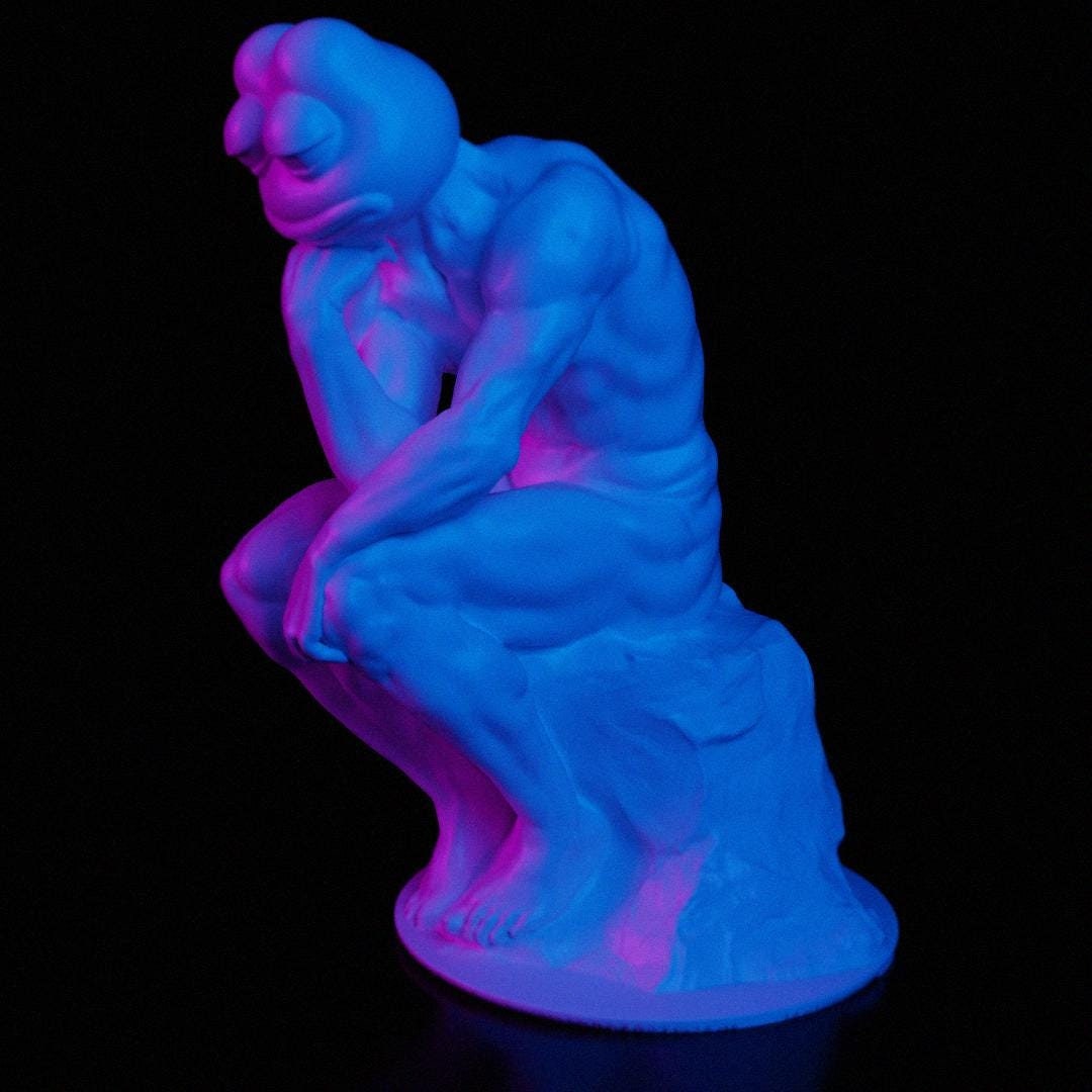 The Feeler Pepe Statue Pepe Feels Statue the Thinker Pepe 3D Printed ...