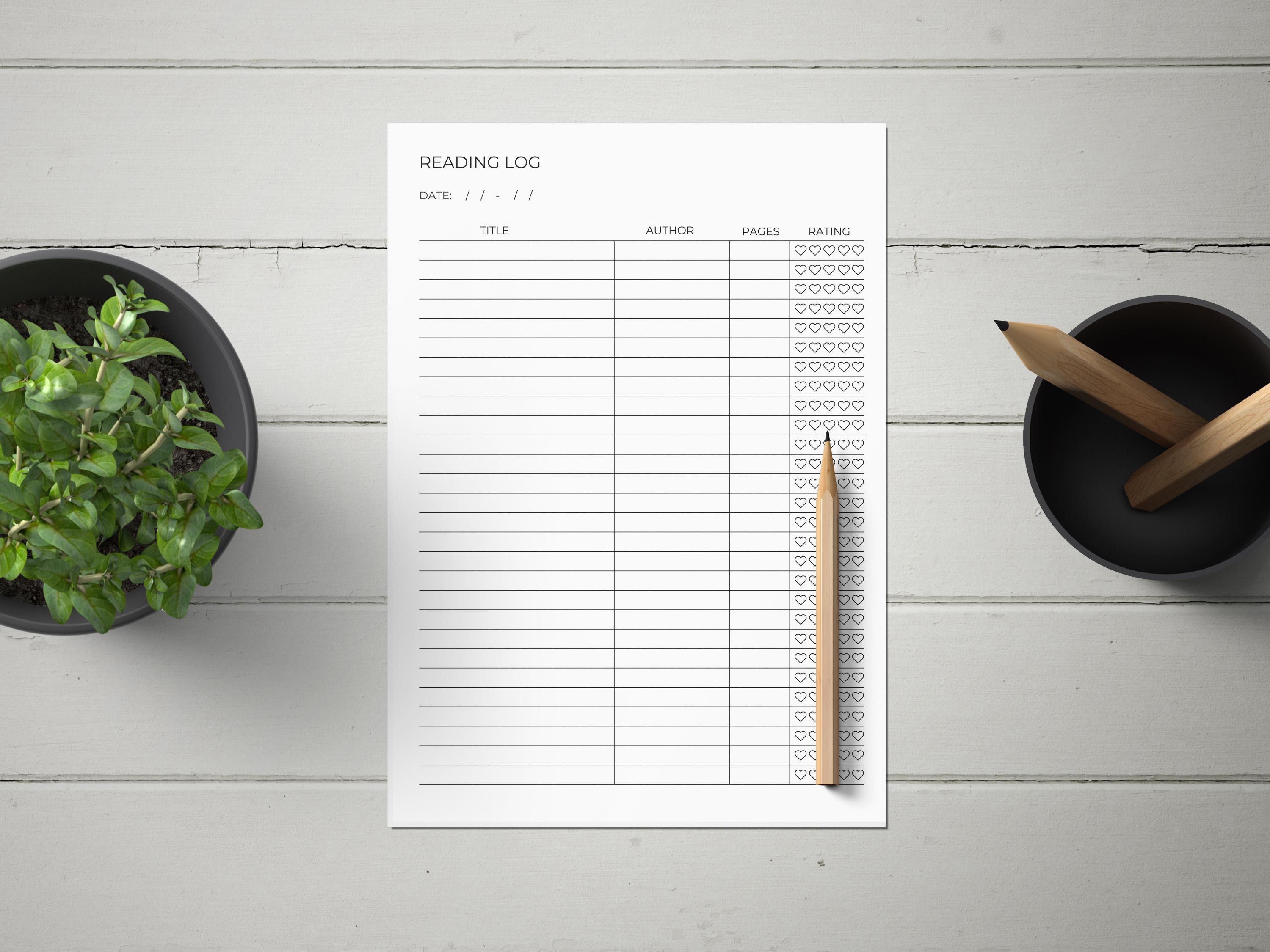 Reading Log Printable and Digital | Book Log | Book Lover's Agenda ...