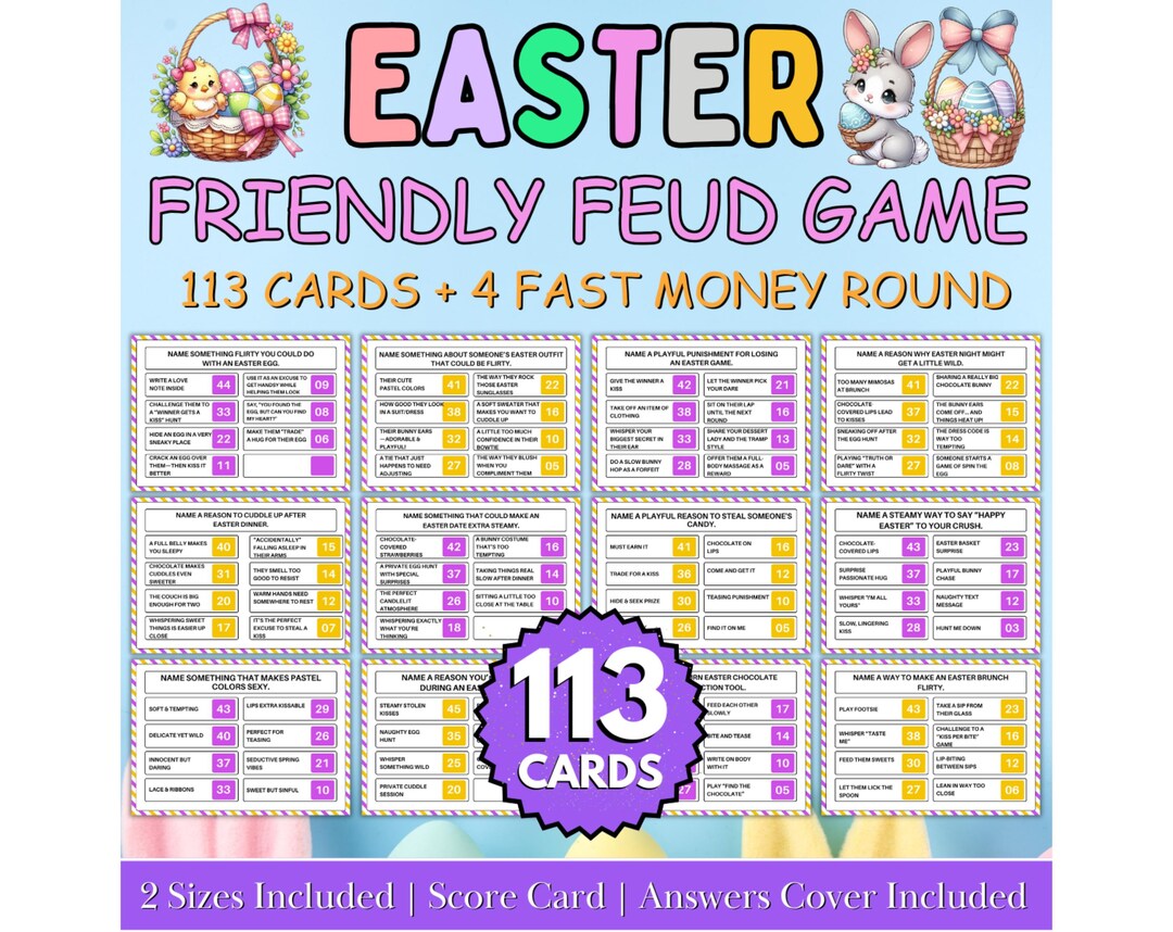 Easter Friendly Feud Game, Easter Feud Game, Easter Family Feud Game ...