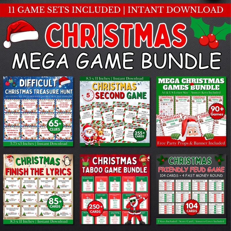 Christmas Bingo - Etsy