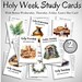 Holy Week Study Cards, Holy Week Countdown, Holy Week Story Card ...