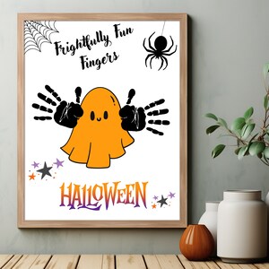30+ Halloween Handprint Crafts Bundle, Finger Print Craft Keepsake ...