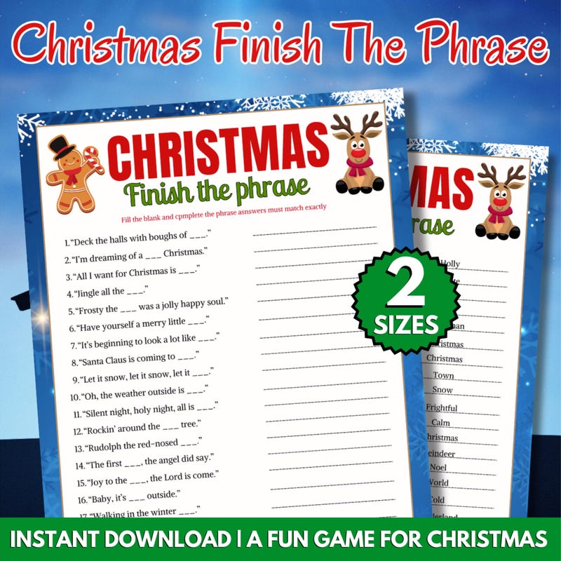 Christmas Phrases - Etsy