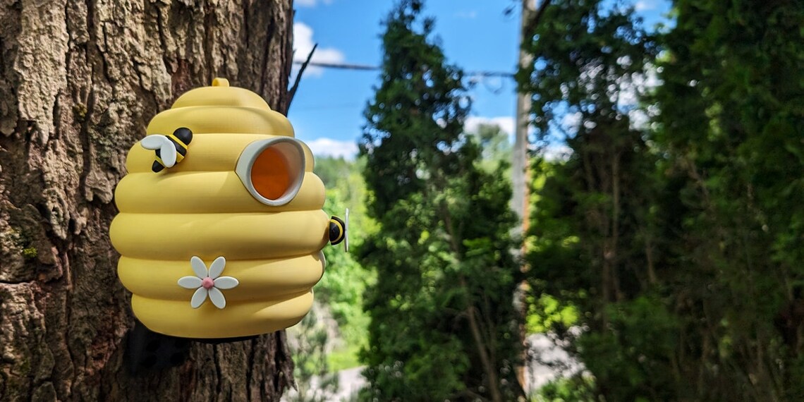 3D Printed Beehive Birdhouse - Etsy