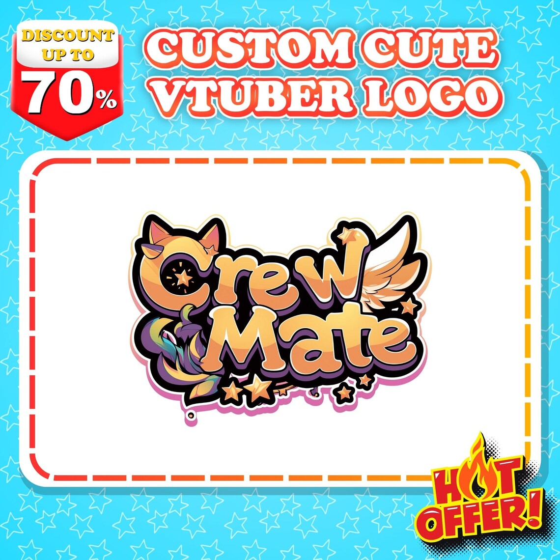 CUSTOM VTUBER LOGO, Vtuber Logo, Cute Kawaii Logo, Pngtuber Logo ...