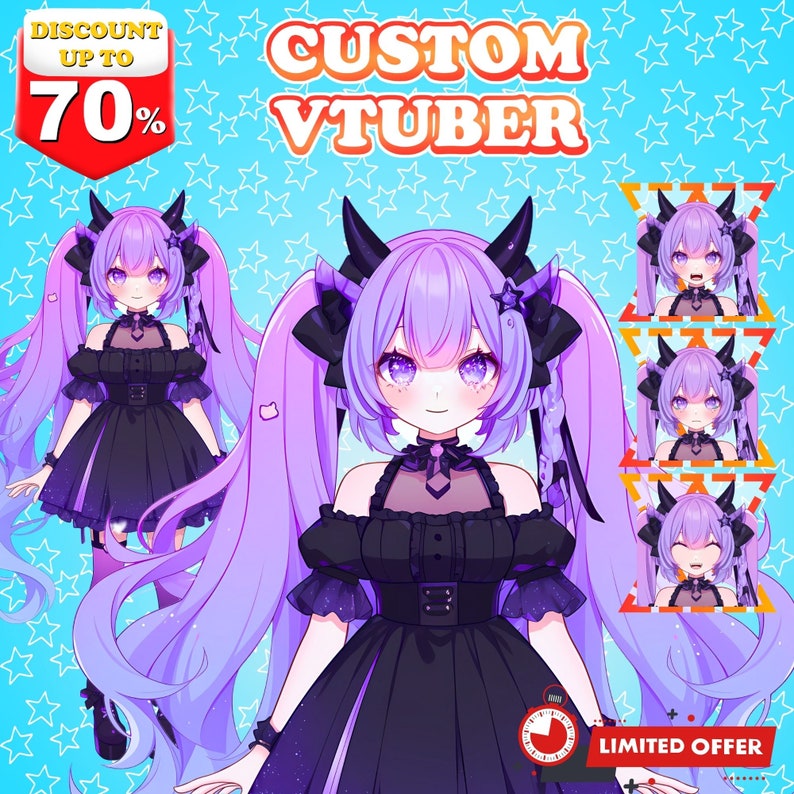 CUSTOM VTUBER MODEL Commercial Use, Vtuber Rigging, Vtuber Character, Live 2D Vtuber Streams ...