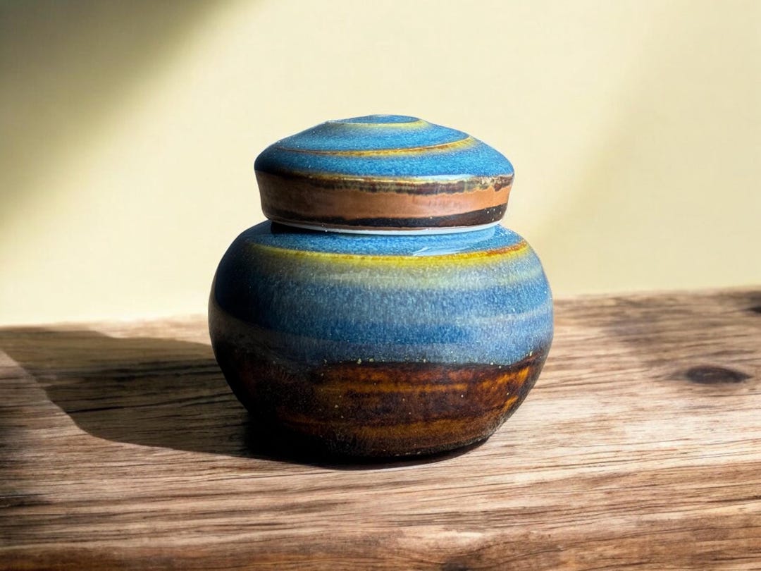 5 Cu/in Mini Keepsake Urn - Handheld Mini Keepsake - Handmade Pottery ...