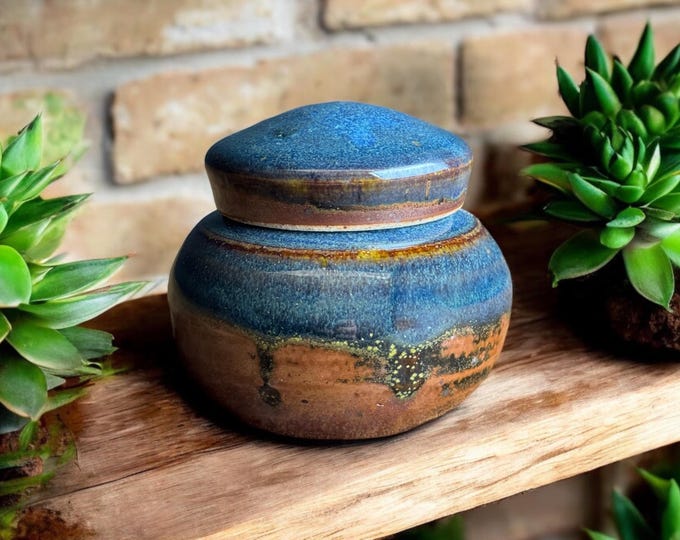 5 Cu/in Mini Keepsake Urn - Handheld Mini Keepsake - Handmade Pottery ...