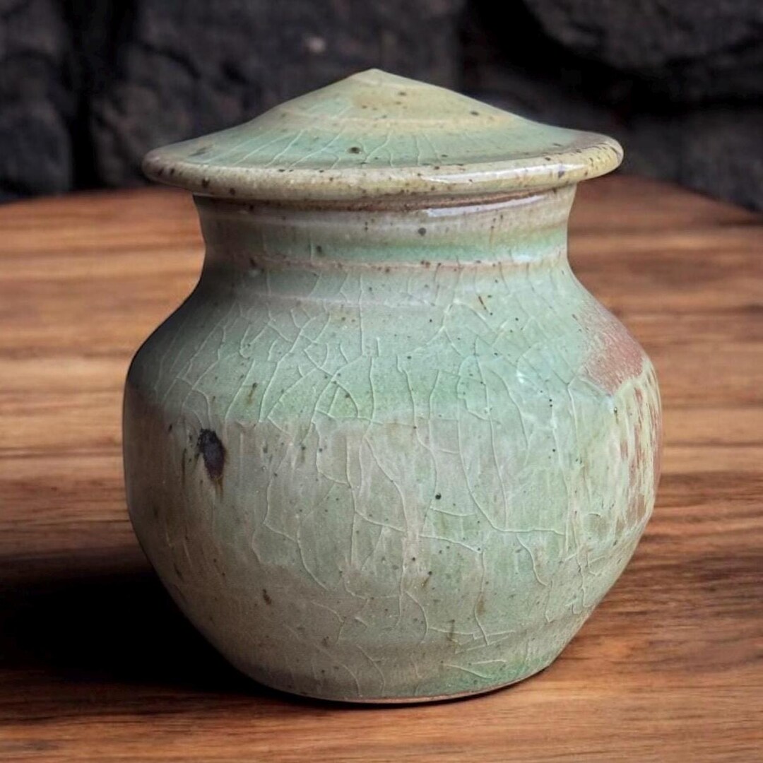 5 Cu/in Mini Keepsake Urn - Handheld Mini Keepsake - Glossy Glaze ...