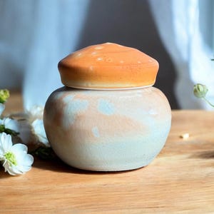 5 Cu/in Mini Keepsake Urn Handheld Mini Keepsake Handmade Pottery ...