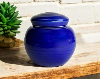 65 Cu/in Small Size Pet Urn Urn for Human Ashes Handmade Pottery Urn 5. ...