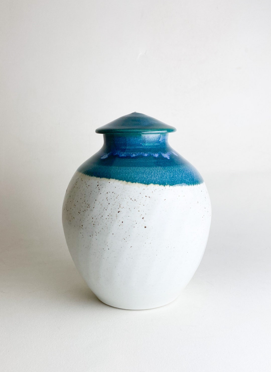 Handmade Pottery Cremation Urn for Adults Large Size Holds ...