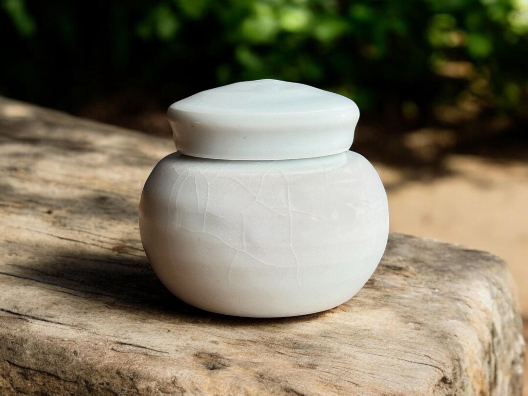 5 Cu/in Mini Keepsake Urn Handheld Mini Keepsake Handmade Pottery ...
