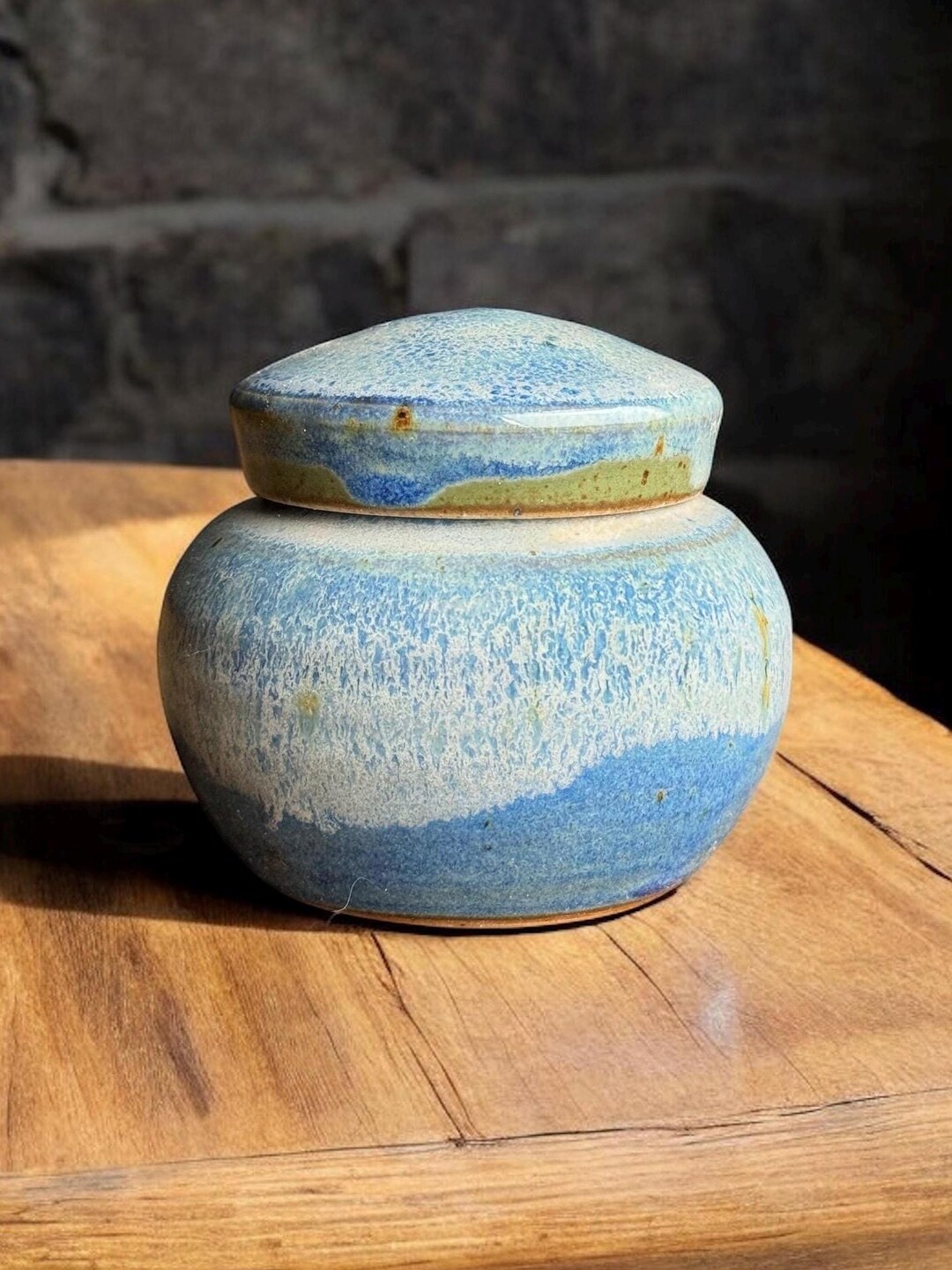 5 Cu/in Mini Keepsake Urn Handheld Mini Keepsake Handmade Pottery ...