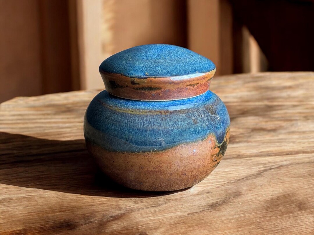 5 Cu/in Mini Keepsake Urn - Handheld Mini Keepsake - Handmade Pottery ...