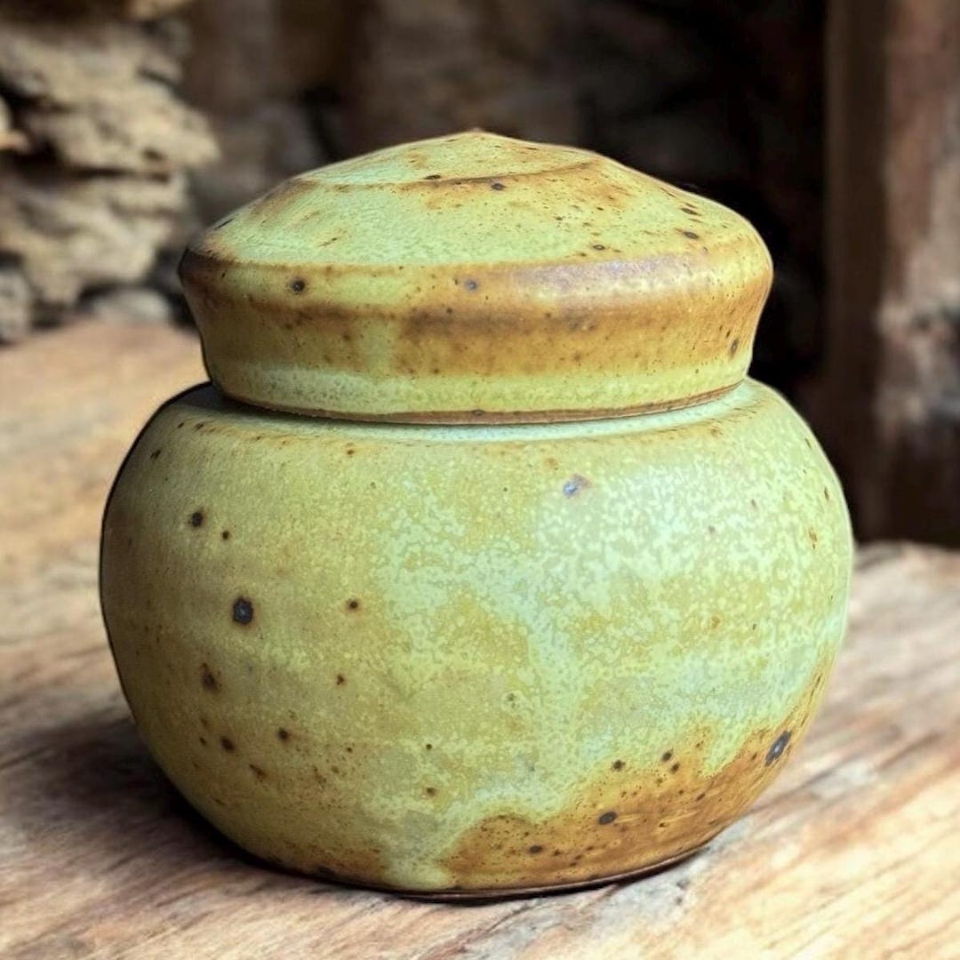 5 Cu/in Mini Keepsake Urn - Handheld Mini Keepsake - Handmade Pottery ...