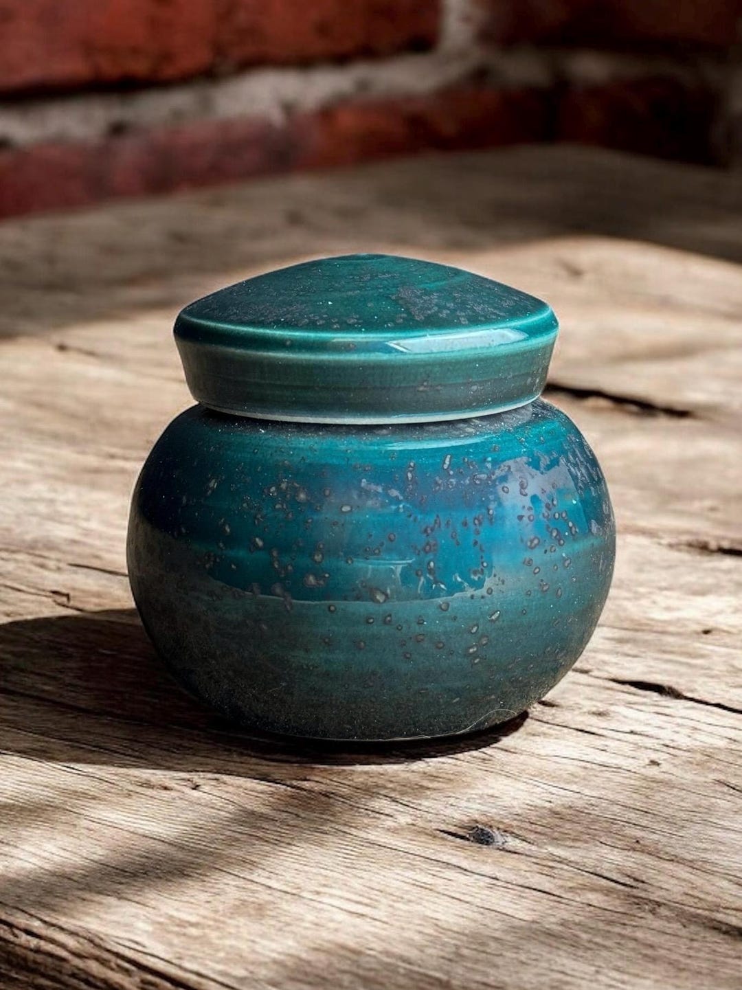 5 Cu/in Mini Keepsake Urn Handheld Mini Keepsake Handmade Pottery ...