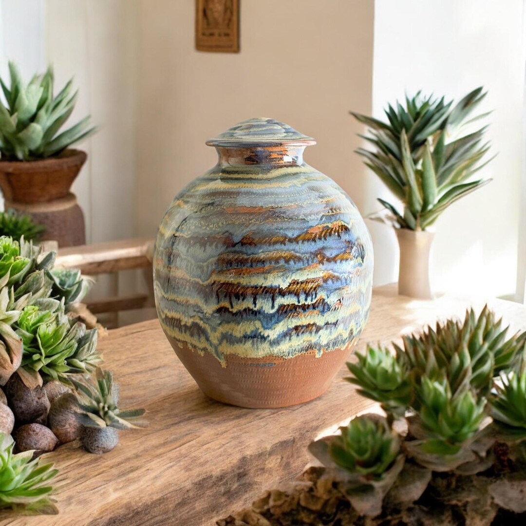 500 Cu/in Handmade Cremation Urn Double Urn Companion Urn XL Memorial ...