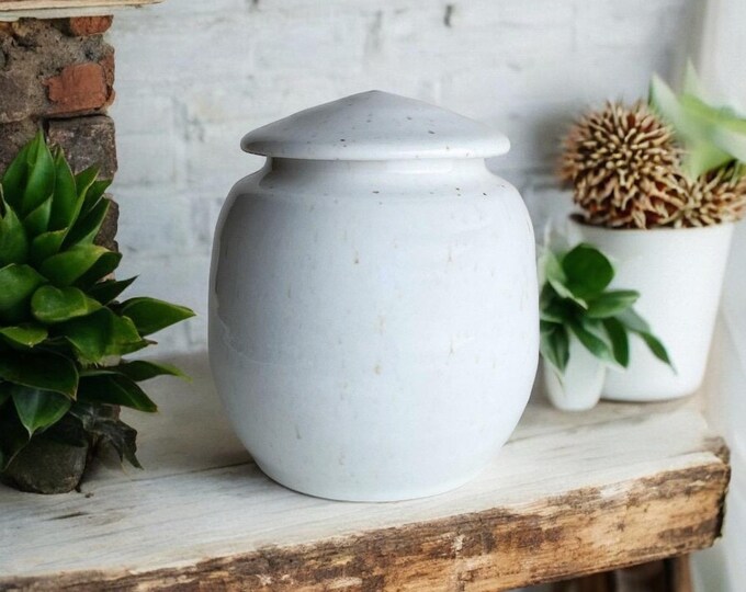 65 Cu/in Small Size Pet Urn Urn for Human Ashes Handmade Pottery Urn 5. ...