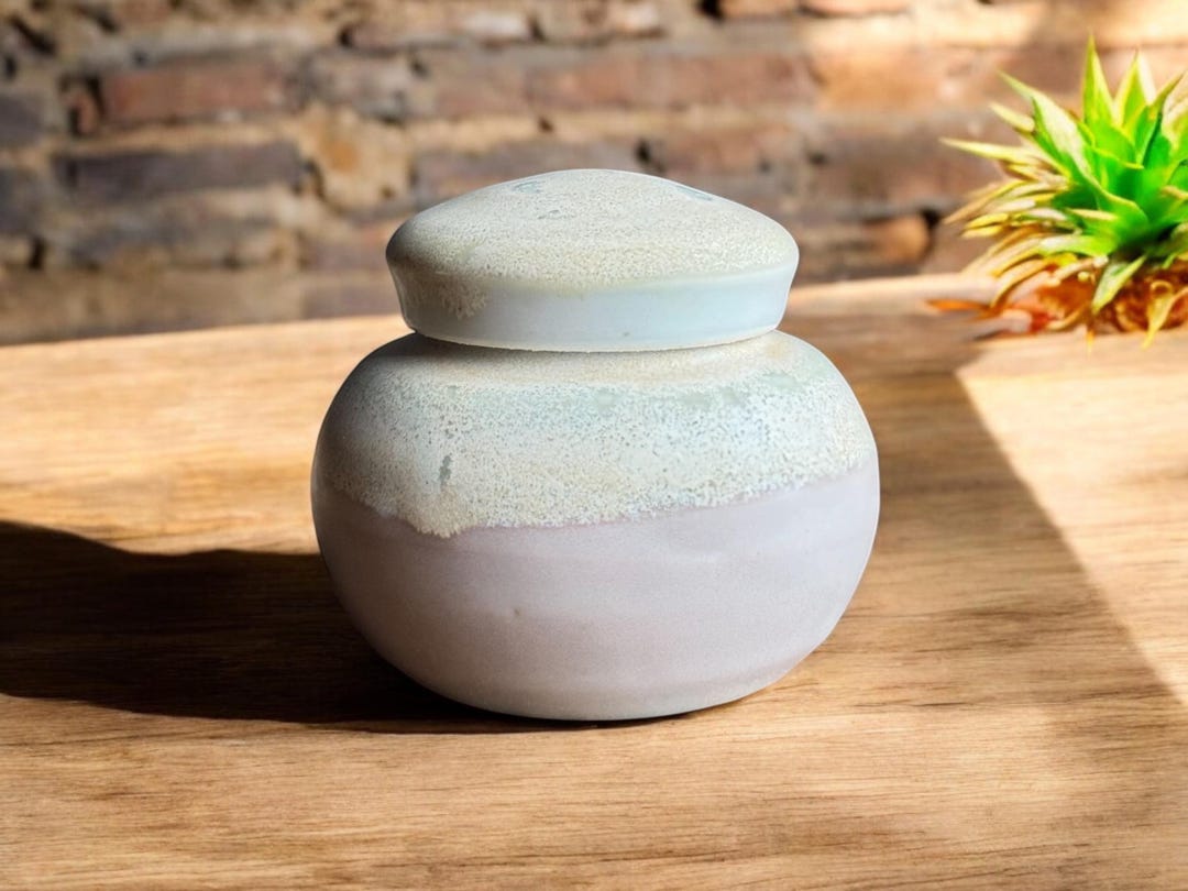 5 Cu/in Mini Keepsake Urn Handheld Mini Keepsake Handmade Pottery ...