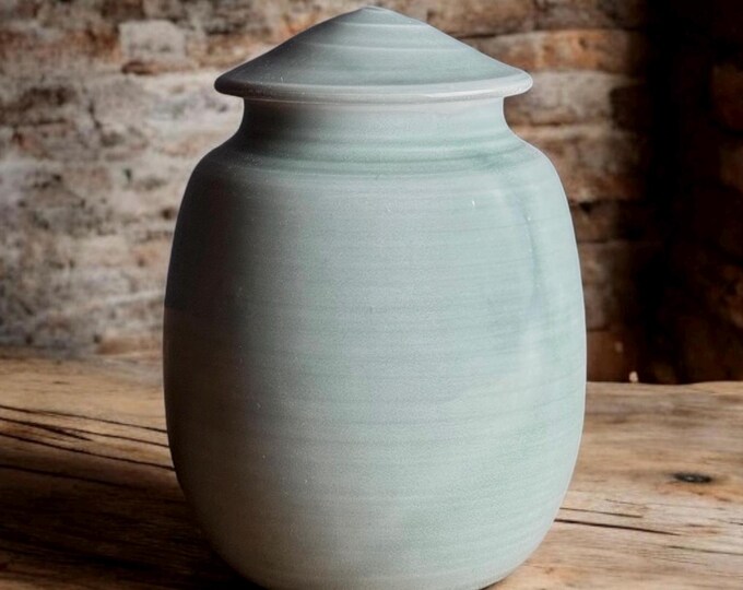 80 Cu/in Capacity- Small Sized Cremation Urn - Handmade Pottery Clay ...