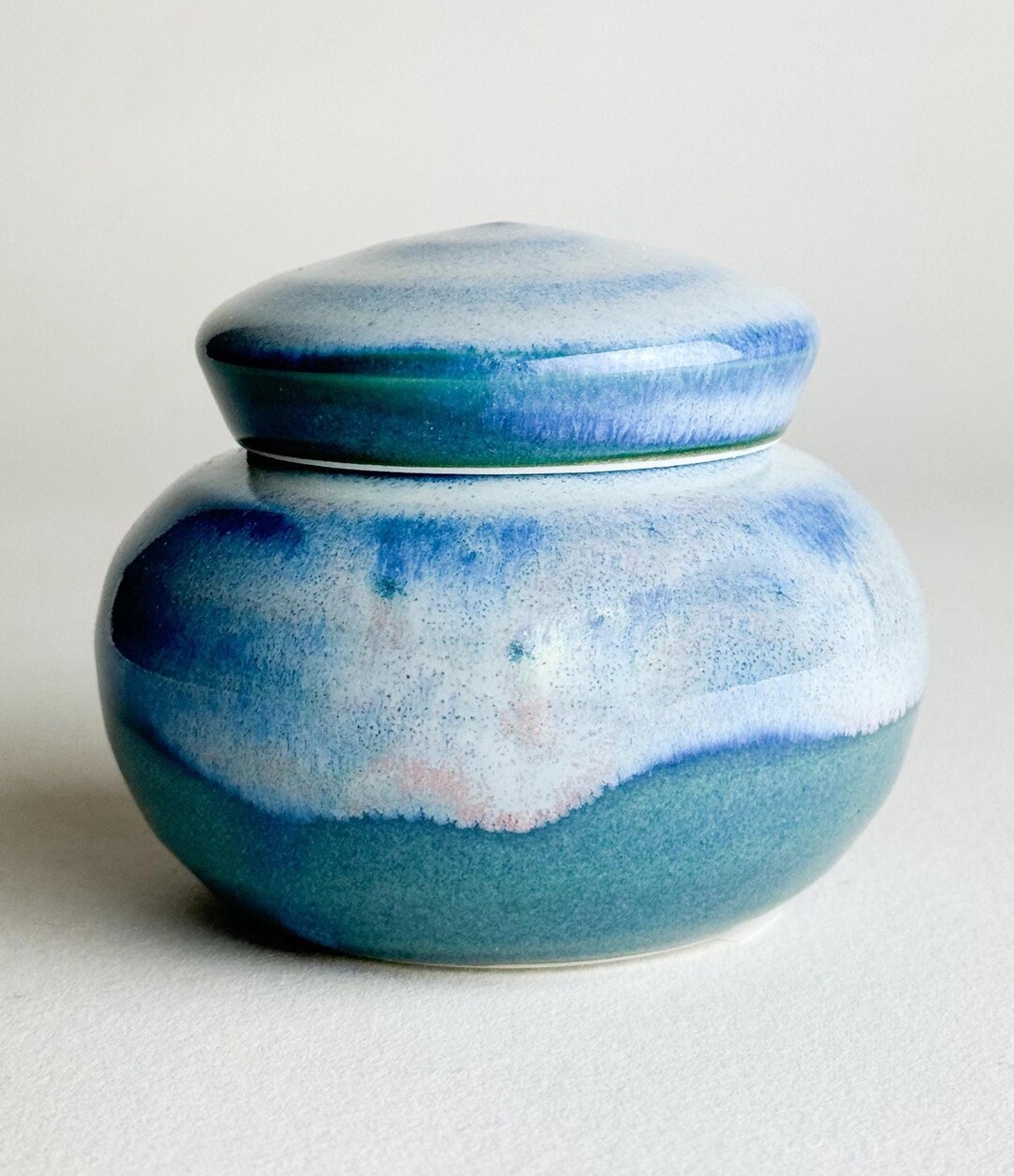 5 Cu/in Mini Keepsake Urn Handheld Mini Keepsake Handmade Pottery ...