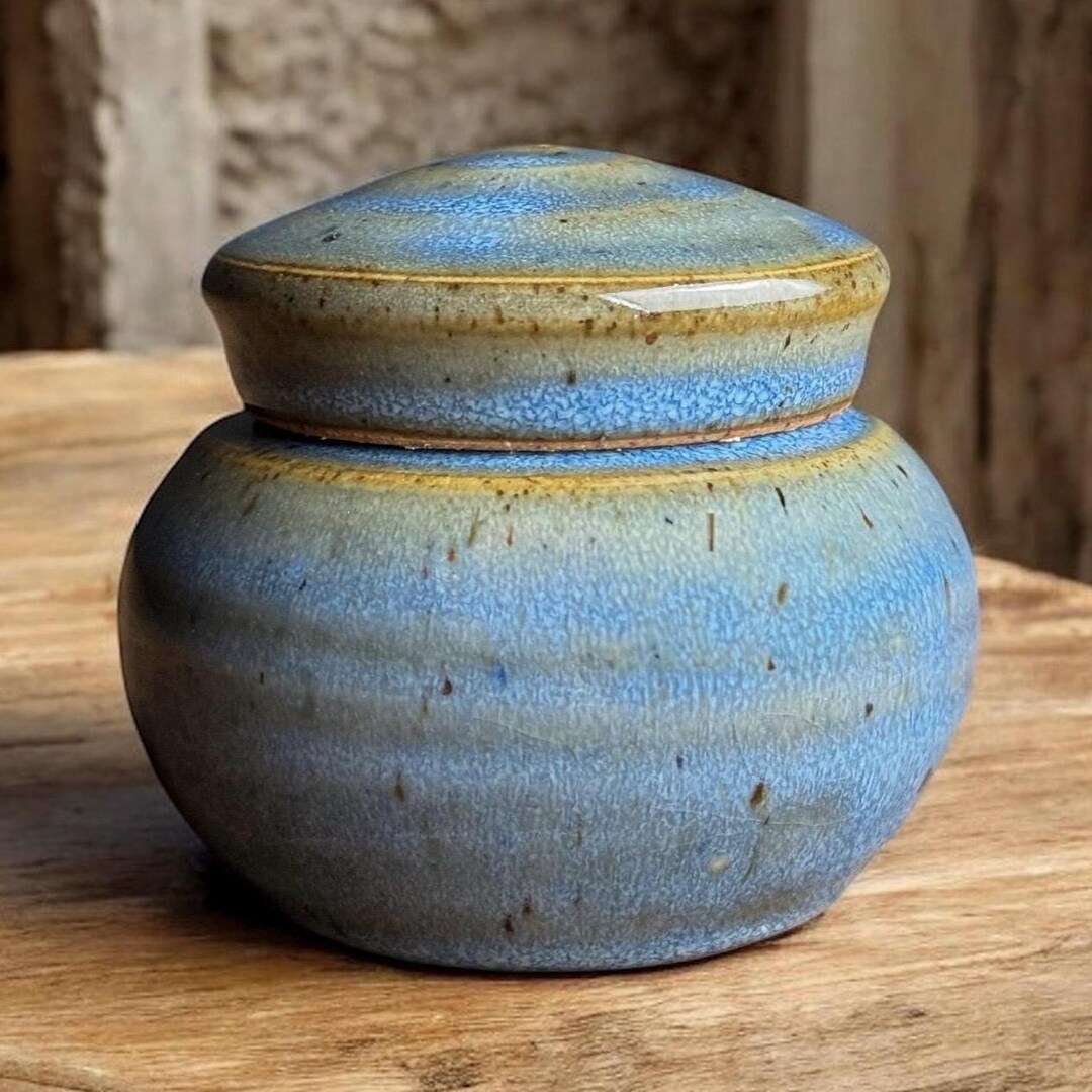 5 Cu/in Mini Keepsake Urn Handheld Mini Keepsake Handmade Pottery ...