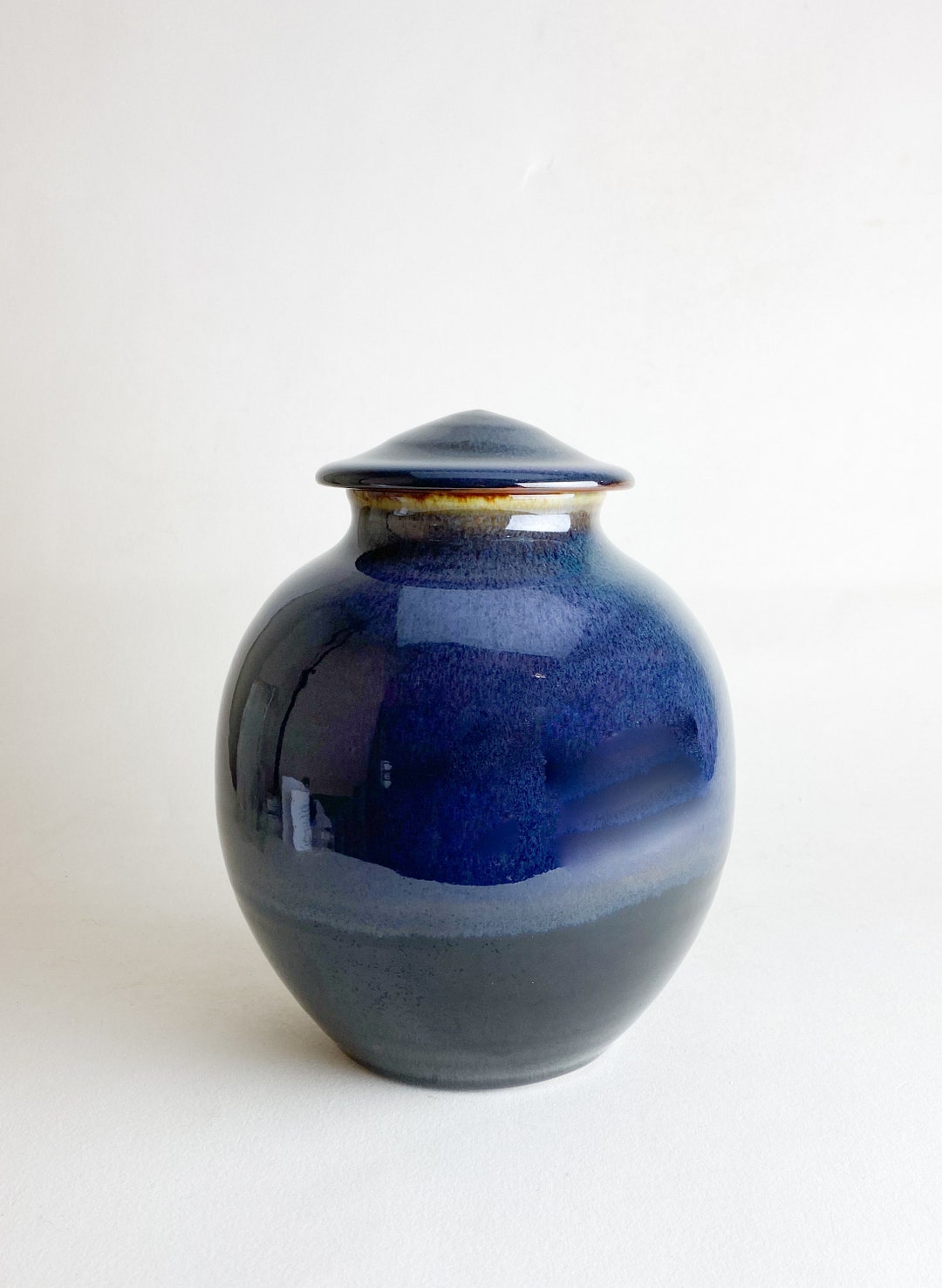 Handmade Pottery Cremation Urn Medium Size Holds Approximately 150 ...