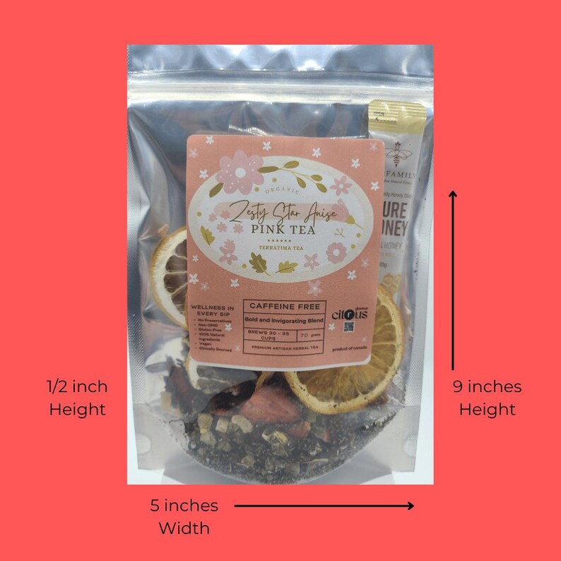 Zesty Anise Star Tea | Revitalizer | Pink Tea | Herbal Citrus Blend ...