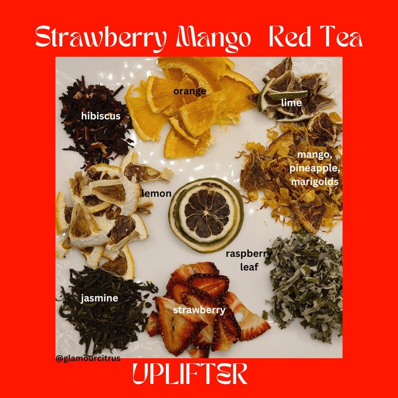 Red Tea | Strawberry Mango Citrus Blend | Fruit Tea | Get Well ...