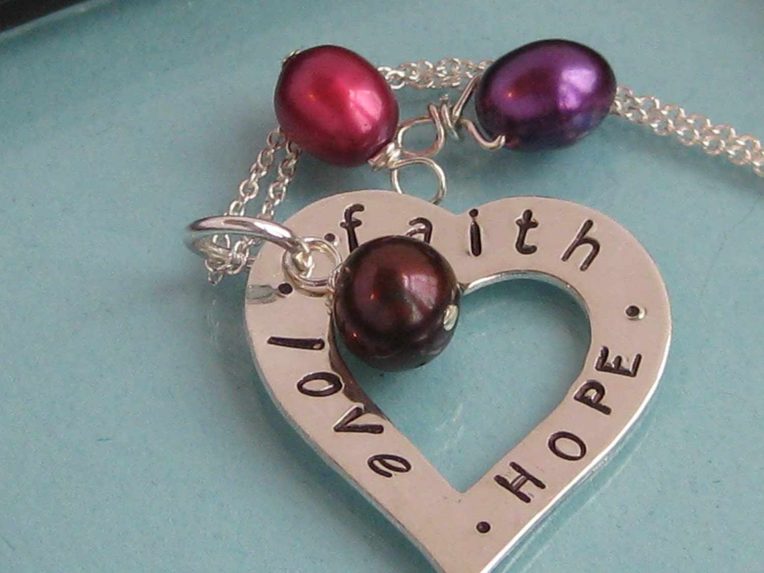 Faith Hope Love Sterling Silver Valentine's Heart - Etsy