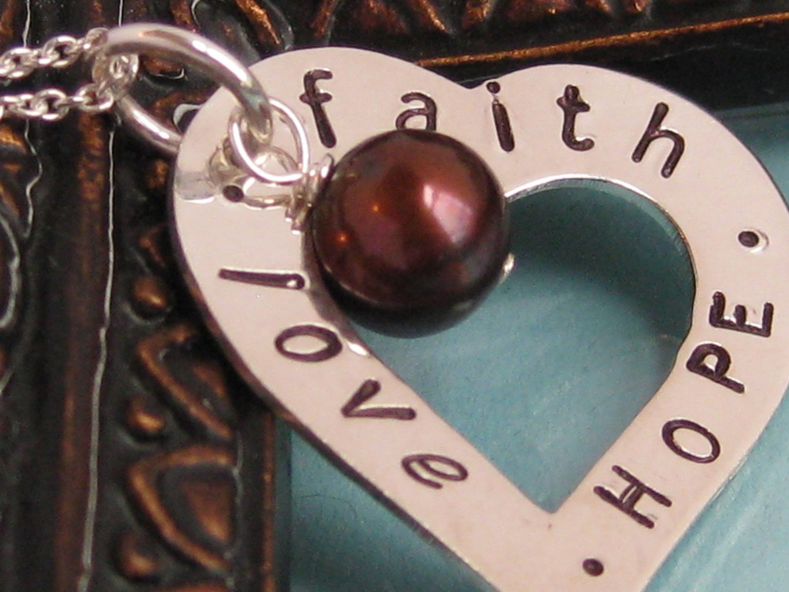 Faith Hope Love Sterling Silver Valentine's Heart - Etsy