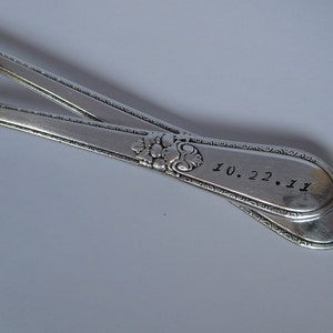 Vintage Upcycled Mr & Mrs Wedding/anniversary Silverplate Handstamped ...