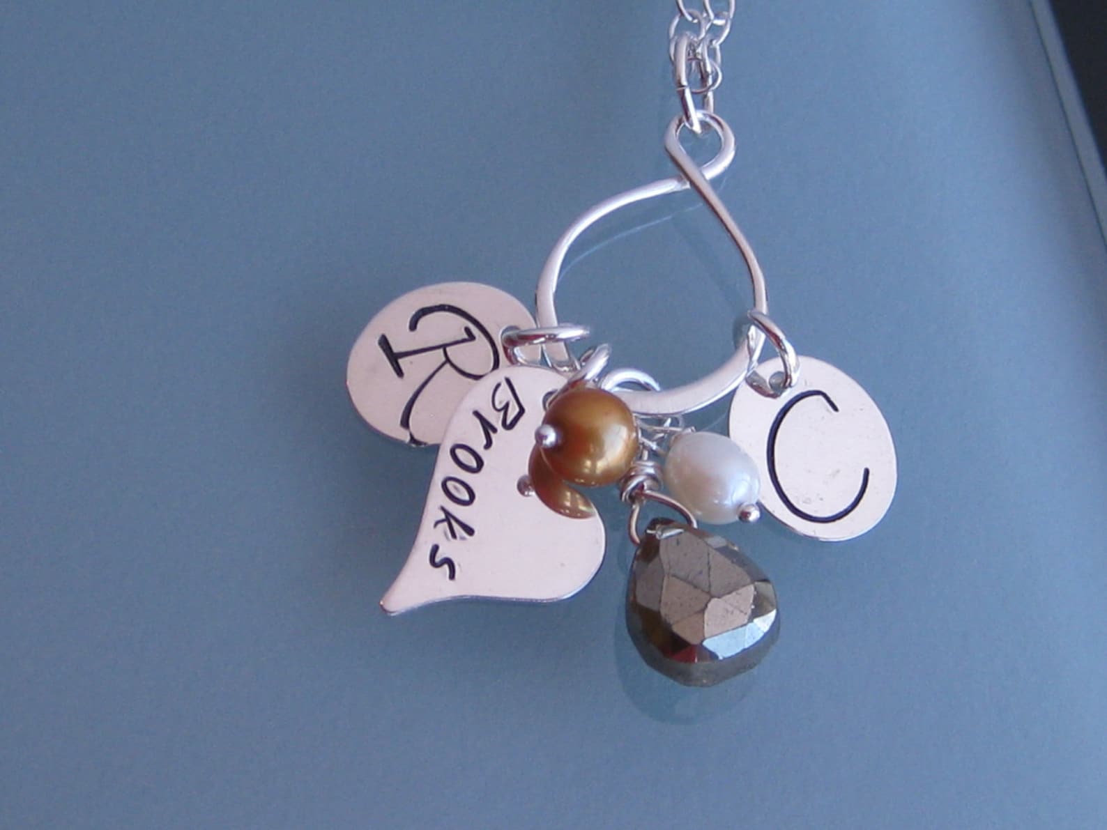 The Erin Necklace 24 Inch Long Personalized Cluster Necklace | Etsy