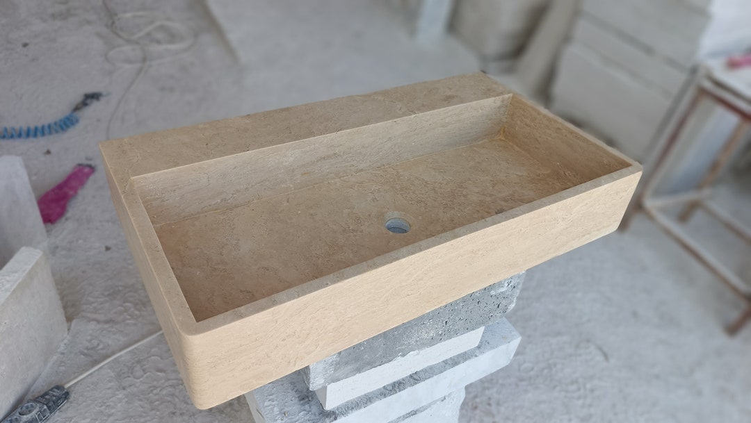 Travertine Marble Sink,marble Wash Basin,trendy Bathroom Sink, Bathroom ...
