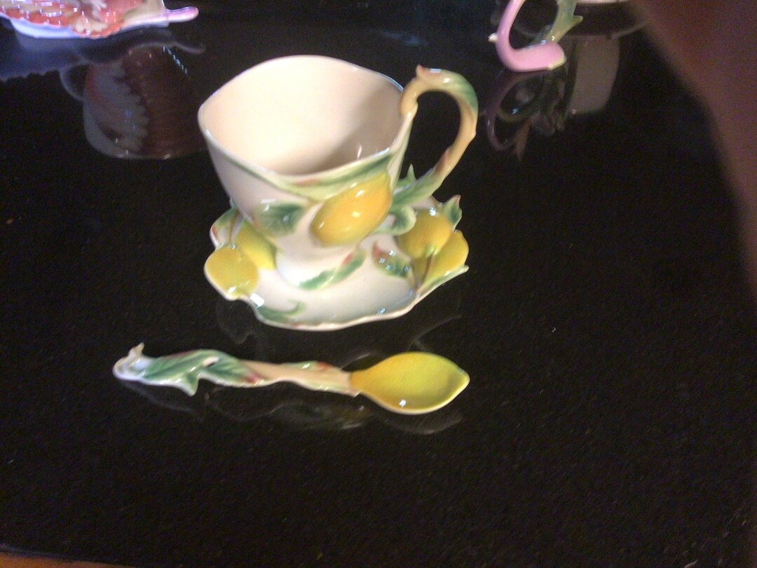 Franz Lemon Teacup Set - Etsy