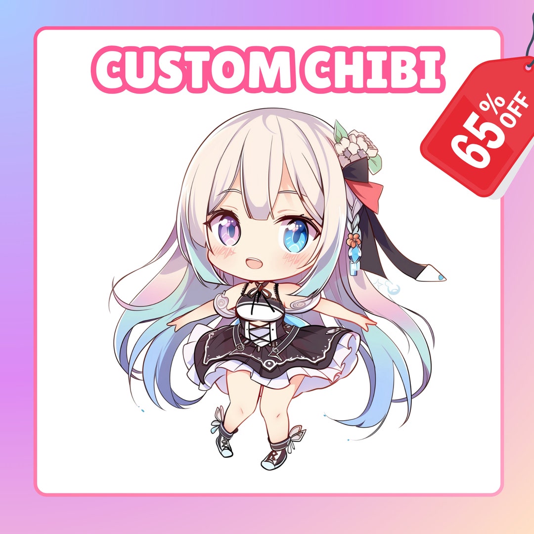 Custom Chibi Anime Chibi Character Chibi Logo Cute Chibi Chibi Emotes ...