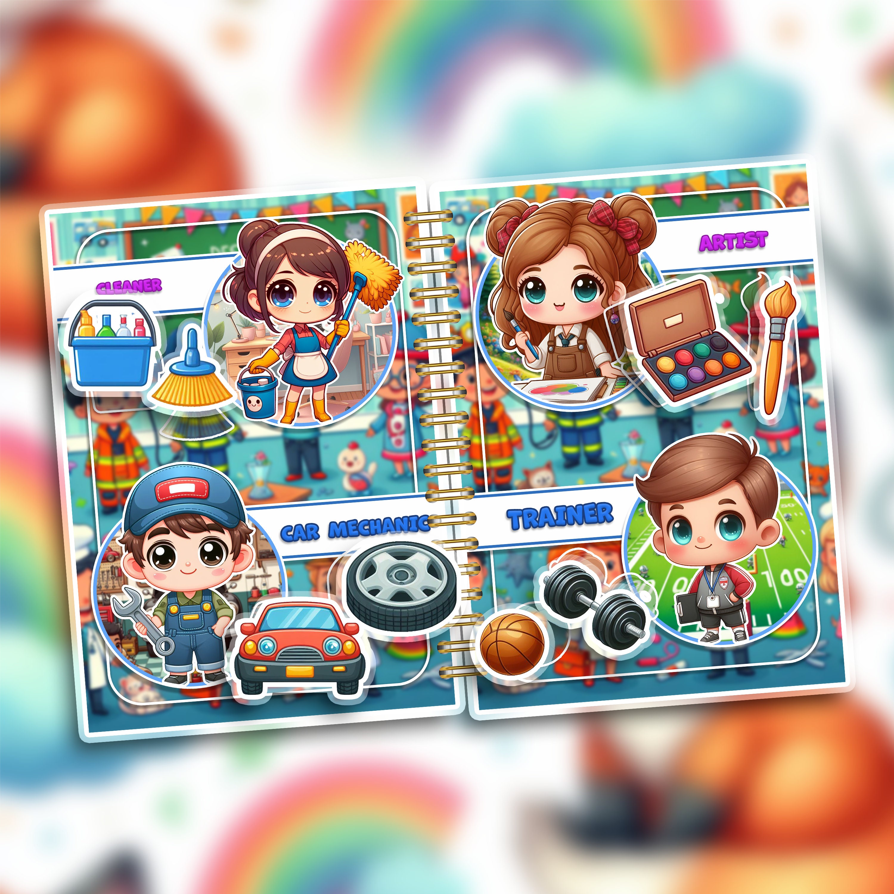 World of Professions Paper Album for Children Project for School - Etsy