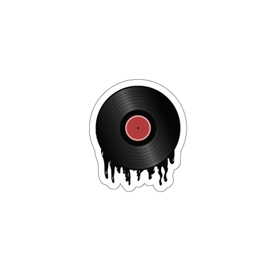 Melting Vinyl LP Record Kiss-cut Stickers - Etsy